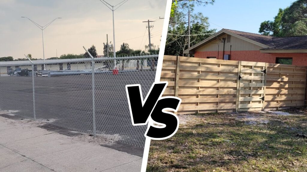 Chain Link vs Wood Fence 】» Pros and Comparison